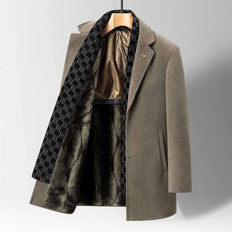 Veldon Checkweave Trench Coat – Velvan